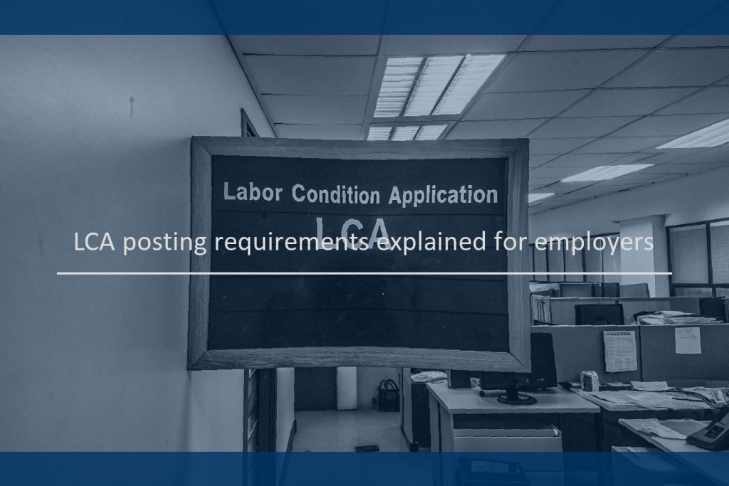 LCA posting requirements explained for employers - Lawful Work
